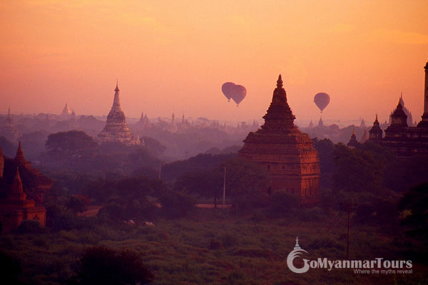 Bagan Sunset Photos - Myanmar Tours