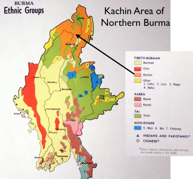 Myanmar Map - Myanmar Tours
